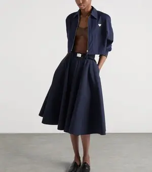 Prada A-line Midi Skirt