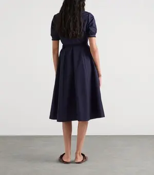 Prada Poplin Shirt Midi Dress - Blue