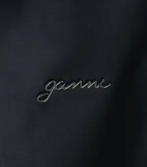 GANNI Belted Organic Cotton Trench Coat