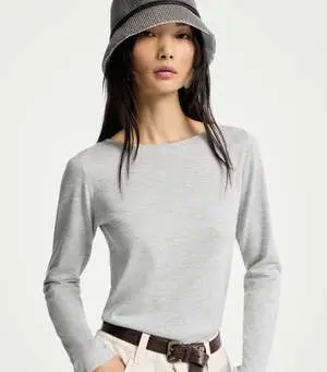 Brunello Cucinelli Cashmere-silk Blend Sweater - Grey