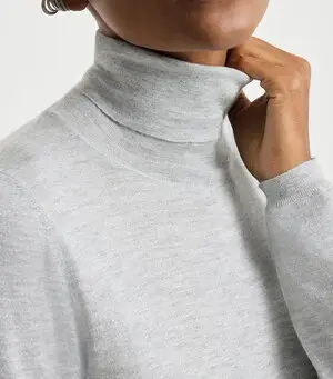 Brunello Cucinelli Cashmere-silk-blend Rollneck Sweater