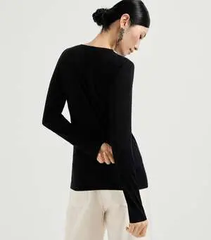 Brunello Cucinelli Cashmere And Silk Sweater - Black
