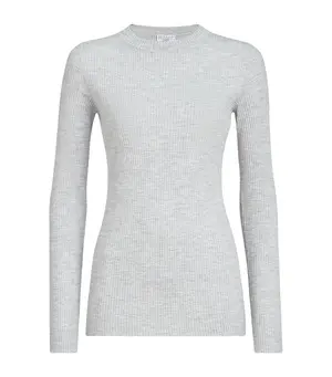 Brunello Cucinelli Cashmere-blend Sparkle Sweater - Grey