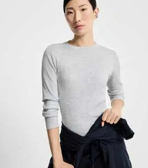 Brunello Cucinelli Cashmere-blend Sparkle Sweater - Grey