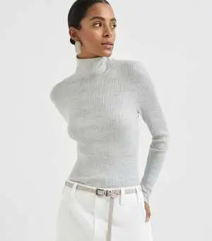 Brunello Cucinelli Cashmere-silk-blend Rollneck Sweater