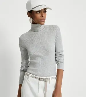 Brunello Cucinelli Cashmere-silk-blend Rollneck Sweater