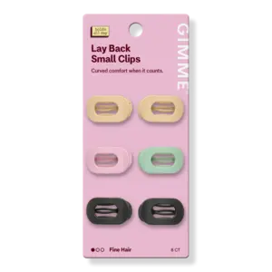 GIMME BEAUTY Flat Lay Mini Claw Clip For Fine Hair