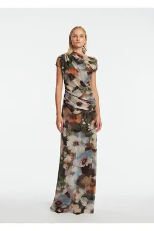 Lela Rose One Shoulder