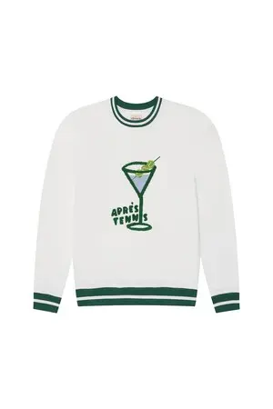 ELLSWORTH + IVEY Elle Apres Tennis Sweatshirt - Neutral