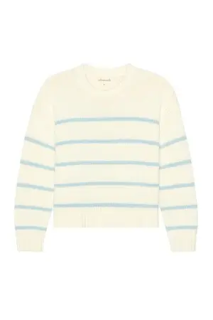 ELLSWORTH + IVEY Elena Crew Sweater - Blue