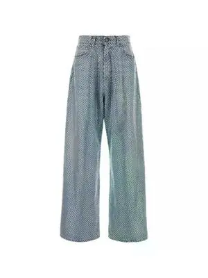 Giuseppe Di Morabito Embellished Wide Leg Jeans
