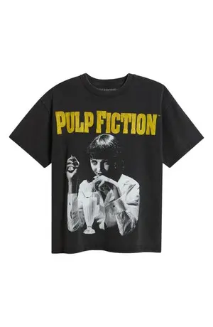ID SUPPLY CO Pulp Fiction Milkshake Graphic Cotton T-shirt