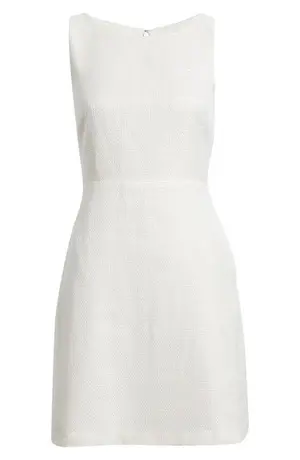 Halogen Sleeveless A-line Mini Dress - Eggnog