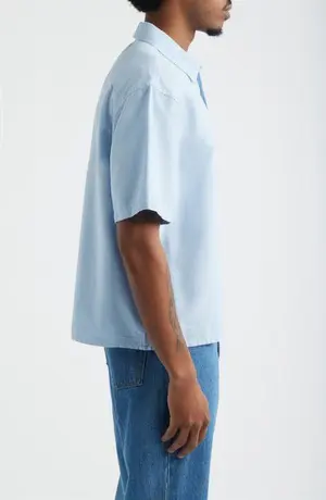 Bp. Boxy Crop Oxford Button-up Shirt