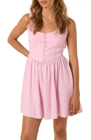 NOBODY'S CHILD Cora Sleeveless Mini Dress - Pink
