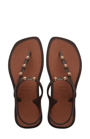 Havaianas Flash Fusion Sandal - Coffee/rust