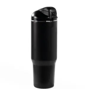 HYDROJUG Ease2o 32oz Insulated Stainless Steel Water Bottle With Dual Sip & Chug Lid - Black