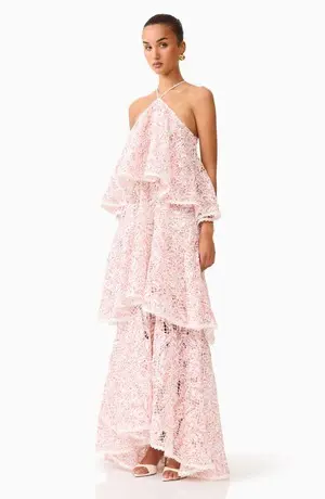 ELLIATT Valencia Floral Tiered Gown