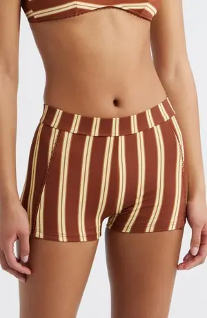 DAMSON MADDER Trudi Swim Shorts - Brown