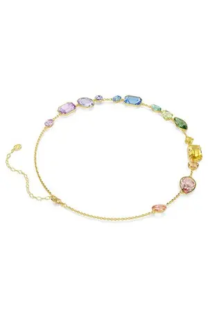 SWAROVSKI Gema Crystal Collar Necklace - Gold/multi