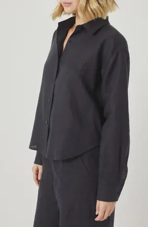 Splendid Stella Linen Button-up Shirt
