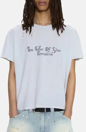 JADED LONDON An Echo Of You Remains Graphic T-shirt - White