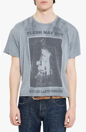 JADED LONDON Flesh May Rot Graphic T-shirt
