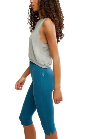 Free People Never Better Mini Leggings - Riptide