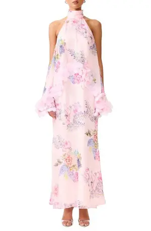 Pink Floral Gowns