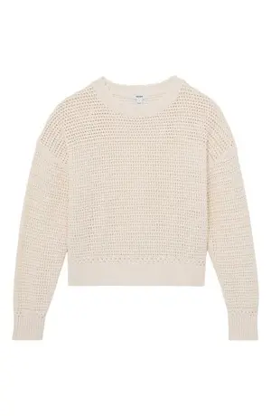 REISS Bonnie Open Stitch Cotton Sweater