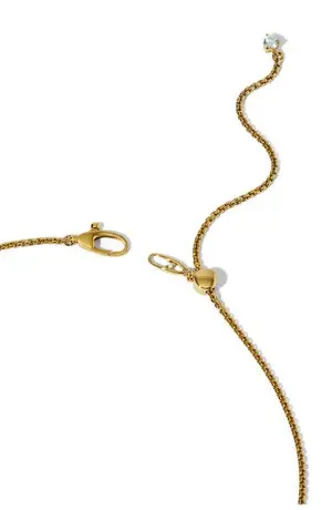 Nadri Astrid Cross Frontal Necklace - Gold