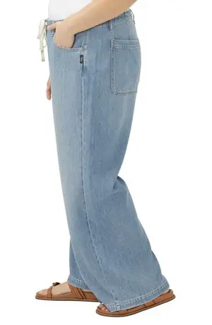 SILVER JEANS CO. Beach Wide Leg Drawstring Jeans