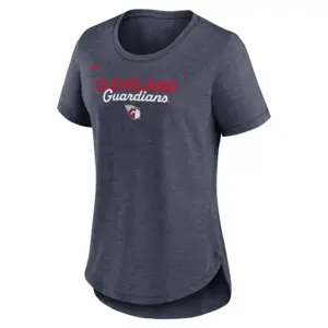 Nike Cleveland Guardians Arched Team Name Mlb T-shirt - Blue