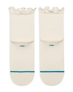 Stance Ruffle Icon Quarter Socks - Ivory