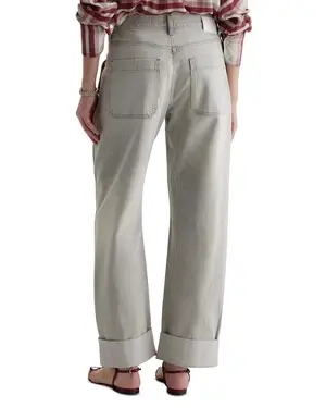 Ag Mercer High-rise Cuffed Barrel Jeans