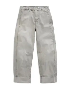 Ag Mercer High-rise Cuffed Barrel Jeans