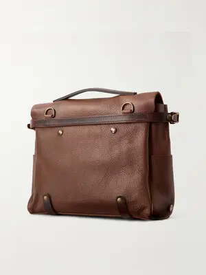 BLEU DE CHAUFFE Leather Messenger Bag