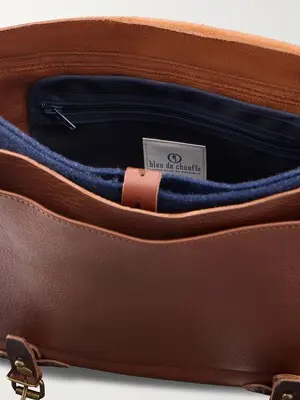 BLEU DE CHAUFFE Leather Messenger Bag