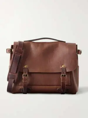 BLEU DE CHAUFFE Leather Messenger Bag