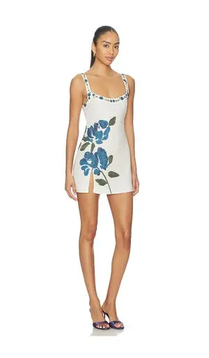 For Love & Lemons Cape Cod Beaded Mini Dress
