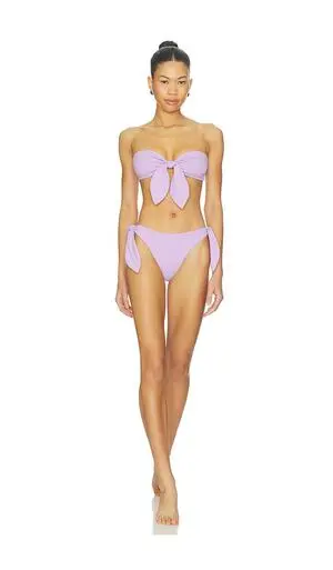 Susana Monaco Adjustable Tie Swim Bottom - Potion