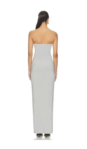 Norma Kamali Strapless Maxi Dress - Grey