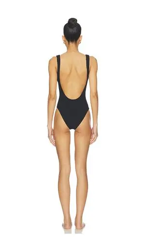 Hunza G Square Neck One Piece - Black