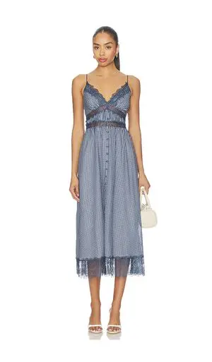 Cami Nyc Janaya Chiffon Dress With Lace Trim