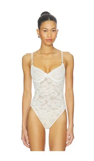 FLEUR DU MAL Stretch Lace Bodysuit