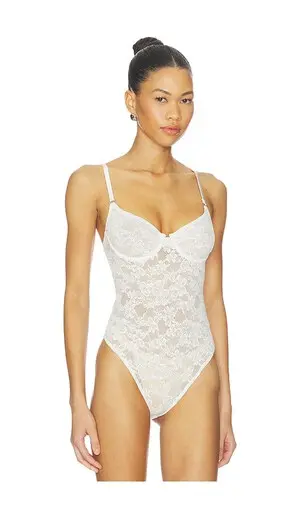 FLEUR DU MAL Stretch Lace Bodysuit
