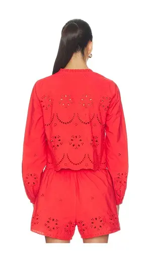 Cami Nyc Eyelet Cotton Blouse