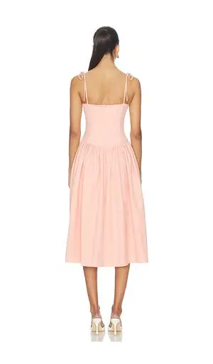 MORE TO COME Theresa Midi Corset Dress - Pink