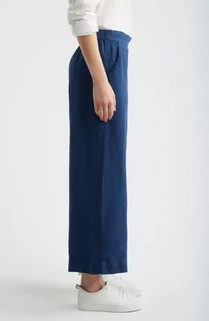 Frank & Eileen Maisie Wide Leg Crop Linen Pants
