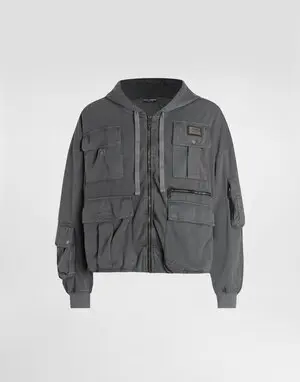 Dolce & Gabbana Jersey Hooded Sweatshirt With Vintage Finish